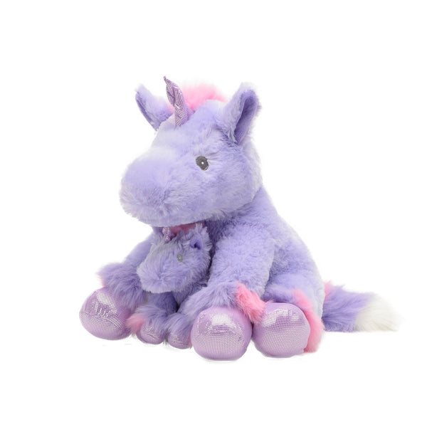 Unipak Coco Unicorn With Baby Purple 13 Inch Animal Plush | Radar Toys