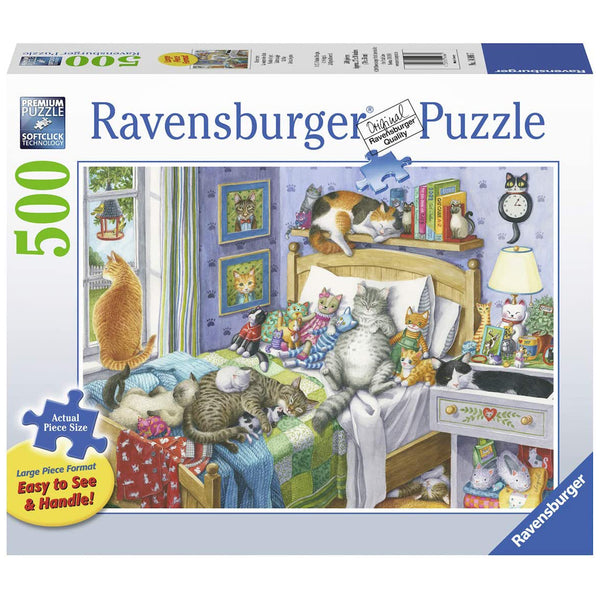 Ravensburger Cat Nap Large Piece 500 Piece Puzzle | Radar Toys