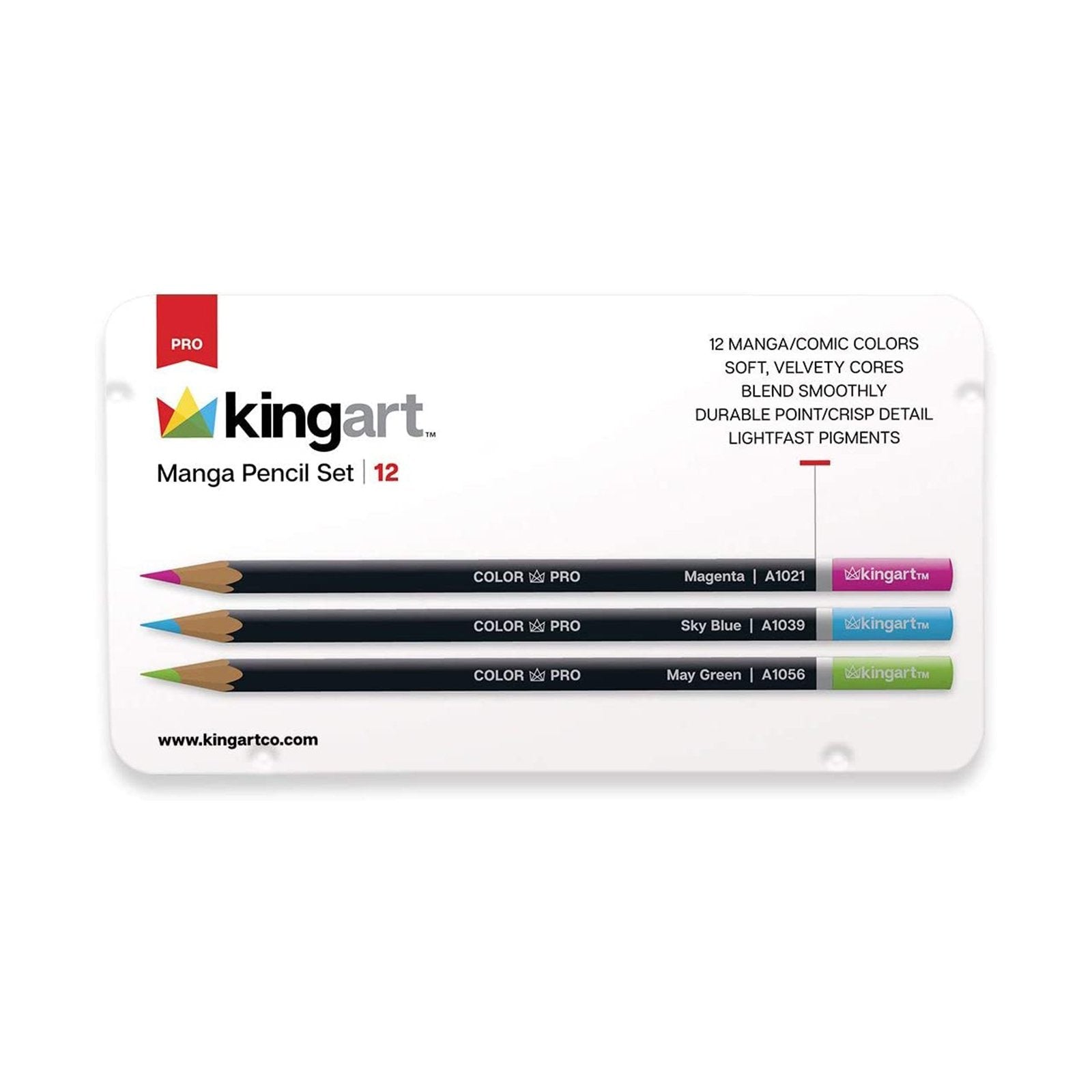Kingart Pro 12 Count Manga Pencil Set 320-12 | Radar Toys