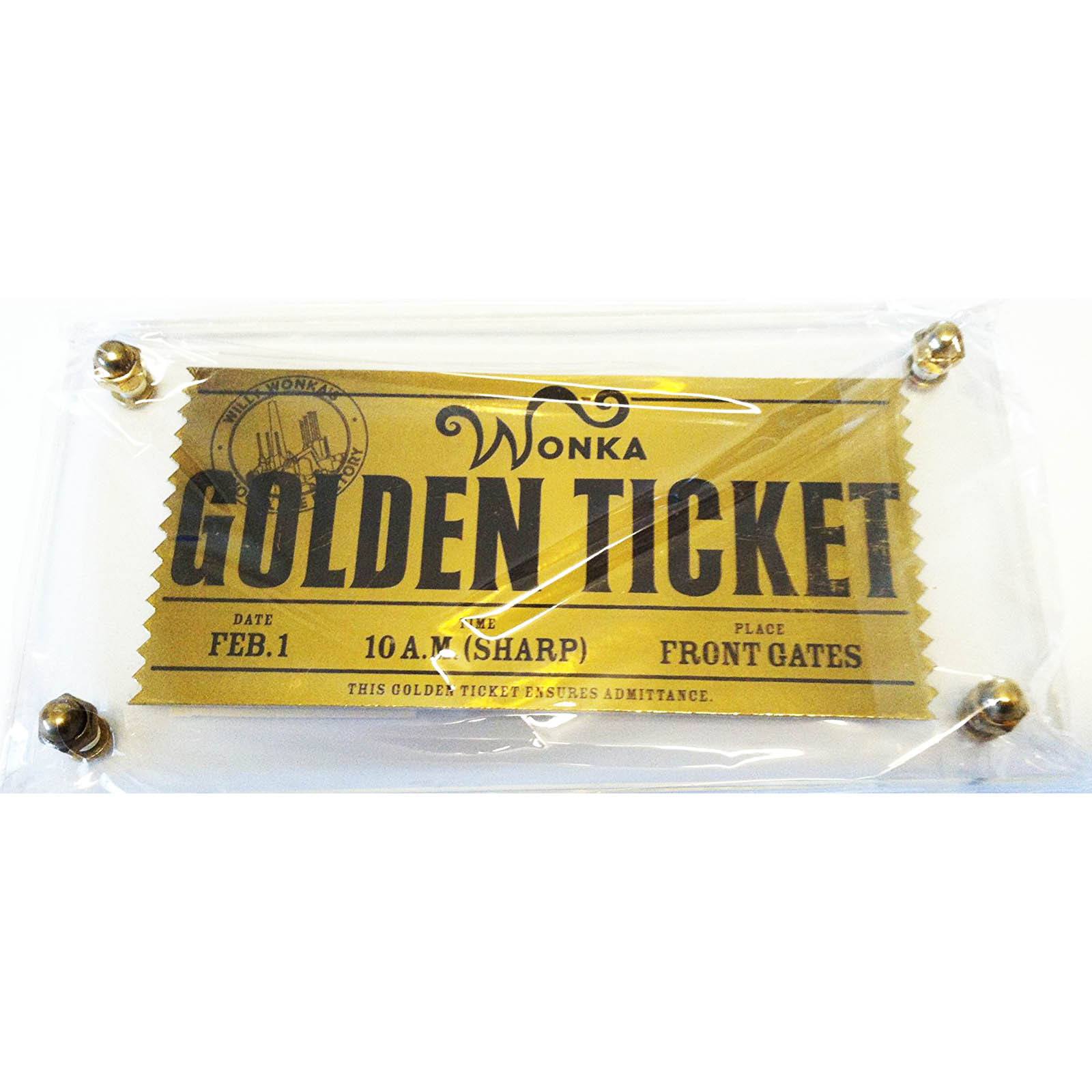 Golden Ticket Willy Wonka Chocolate Factory Replica | Radar Toys