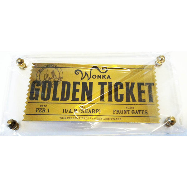Golden Ticket Willy Wonka Chocolate Factory Replica | Radar Toys