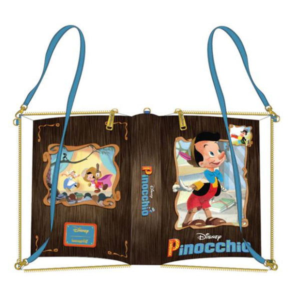 Loungefly Disney Classic Books Pinocchio Convertible Crossbody Bag ...