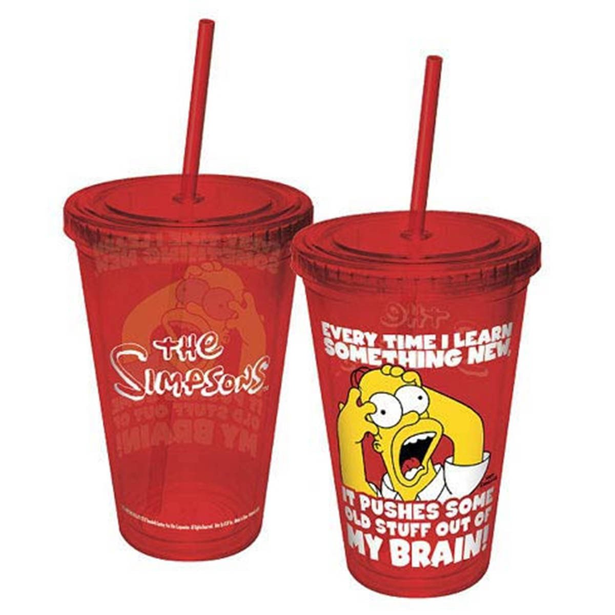 The Simpsons Homer My Brain Acrylic 16 oz. Travel Cup – Radar Toys