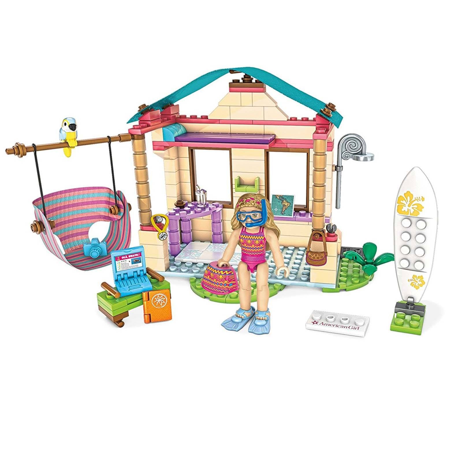American Girl Lea's Beach Hut Set Mega Constructs | Radar Toys