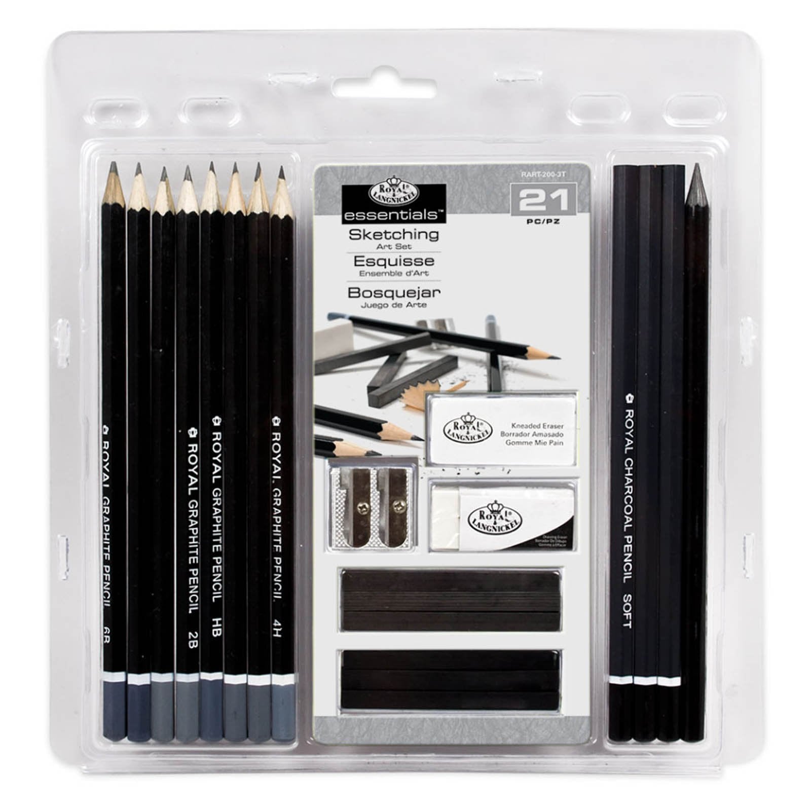 Royal Brush Essentials Sketching 21 Piece Art Set RART-200 | Radar Toys