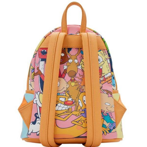 Loungefly Nickelodeon Nick 90s Color Block All Over Print Mini Backpack ...