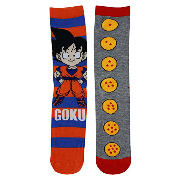 Goku Socks 2 Pack Dragon Ball Z Socks DBZ Nerd Socks | Radar Toys