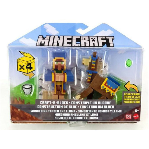 Minecraft Wandering Trader And Llama Figure Set | Radar Toys
