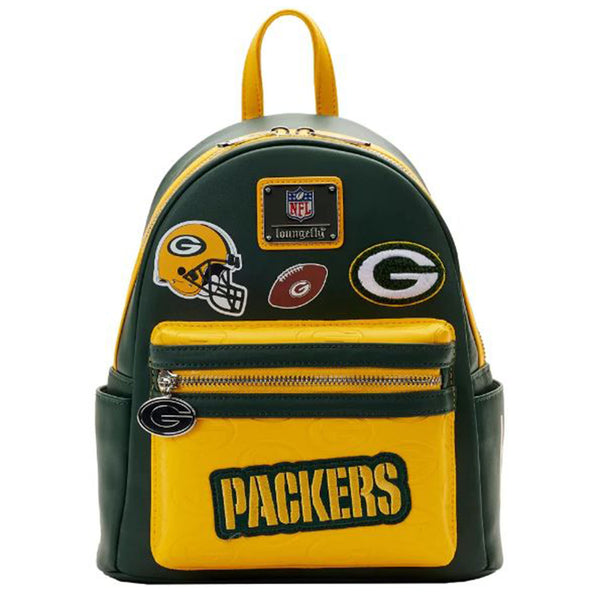 Loungefly NFL Green Bay Packers Patches Mini Backpack | Radar Toys