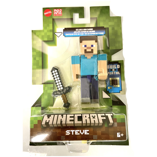 Mattel Minecraft Craft A Block Steve Figure Set| Radar Toys