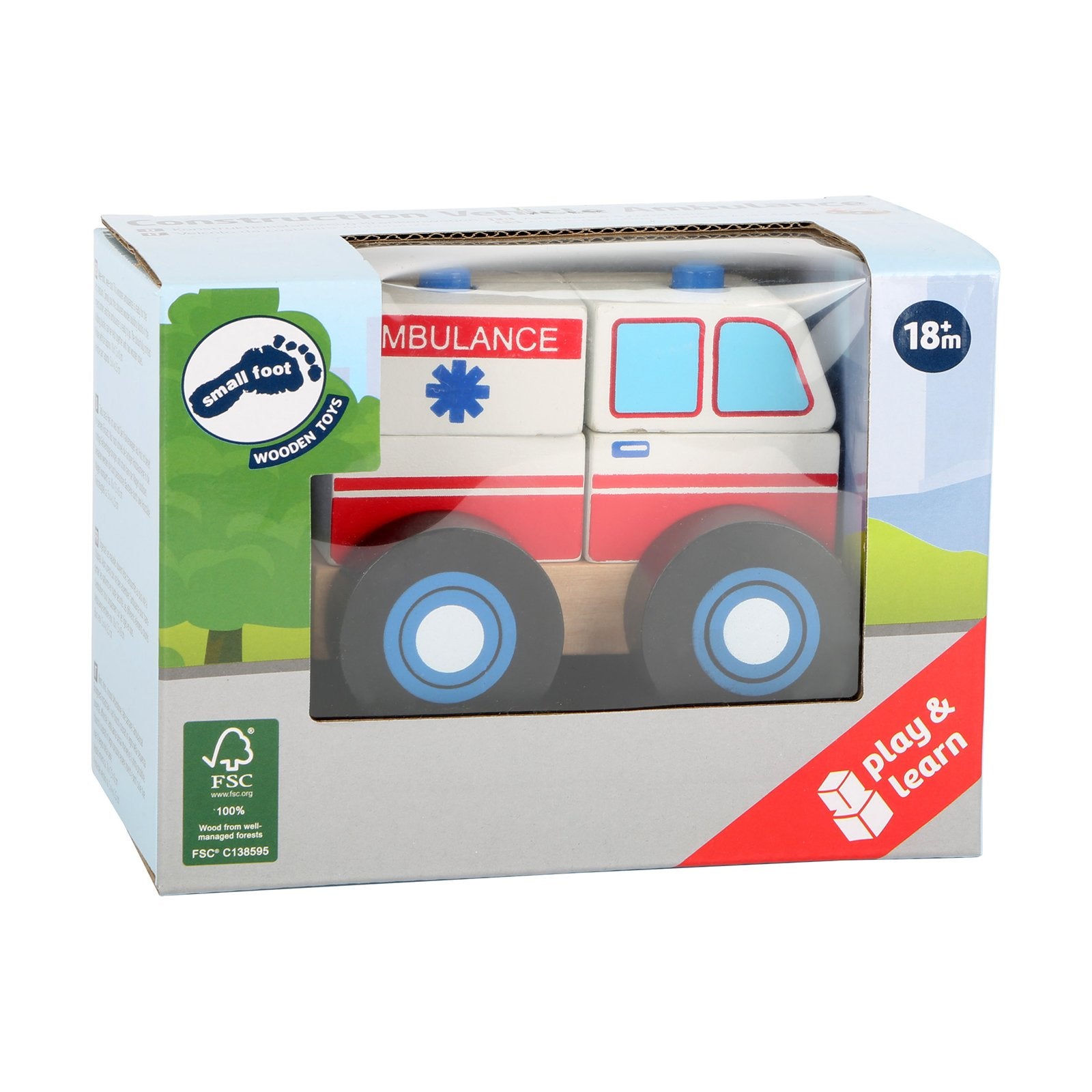 Small Foot Construct A Vehicle Ambulance Playset 11074 | Radar Toys