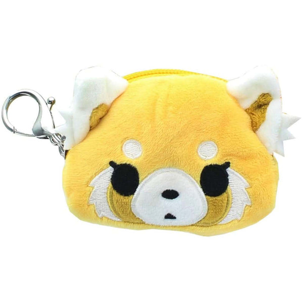 Gund Aggretsuko Angry Face Plush Coin Pouch Keychain | Radar Toys